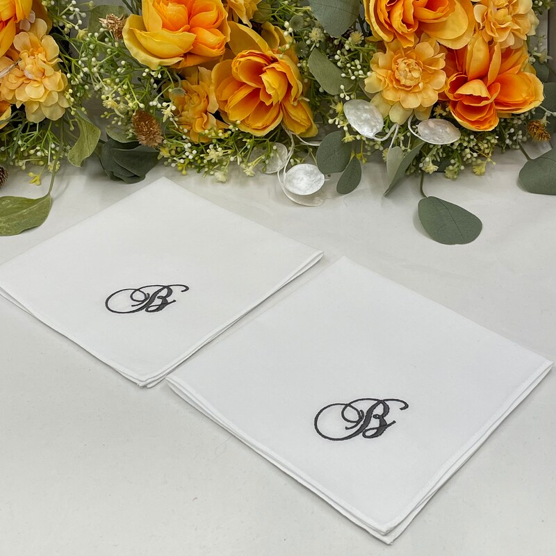 Monogrammed Pocket Square - Etsy