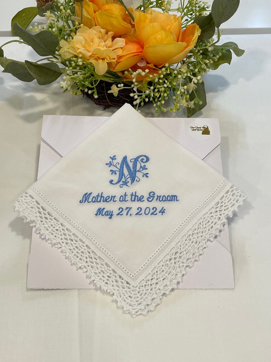 Mother of the Groom Mother of the Bride Wedding Handkerchief Gift ...