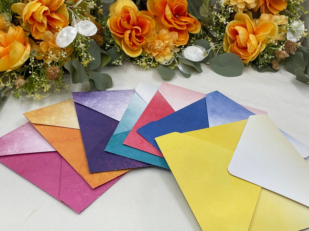 Handkerchief Gift Box 6.5 Inch, Flat Fold Envelope for Handkerchiefs ...