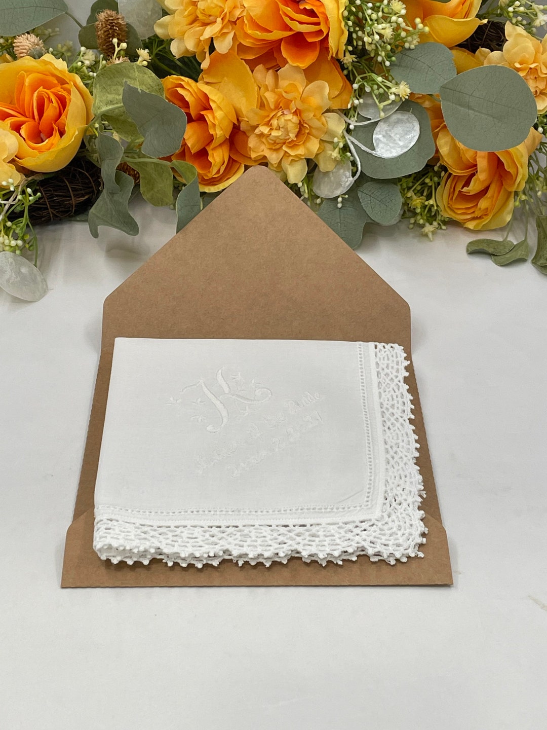 Handkerchief Gift Box 6.5, Flat Fold Envelope for Handkerchiefs ...