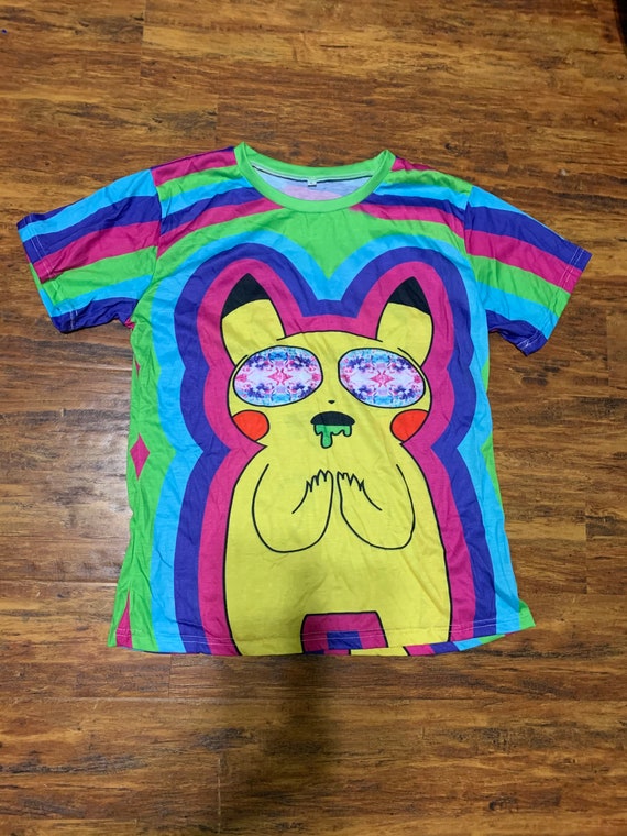 Trippy Pikachu T-shirt - Etsy