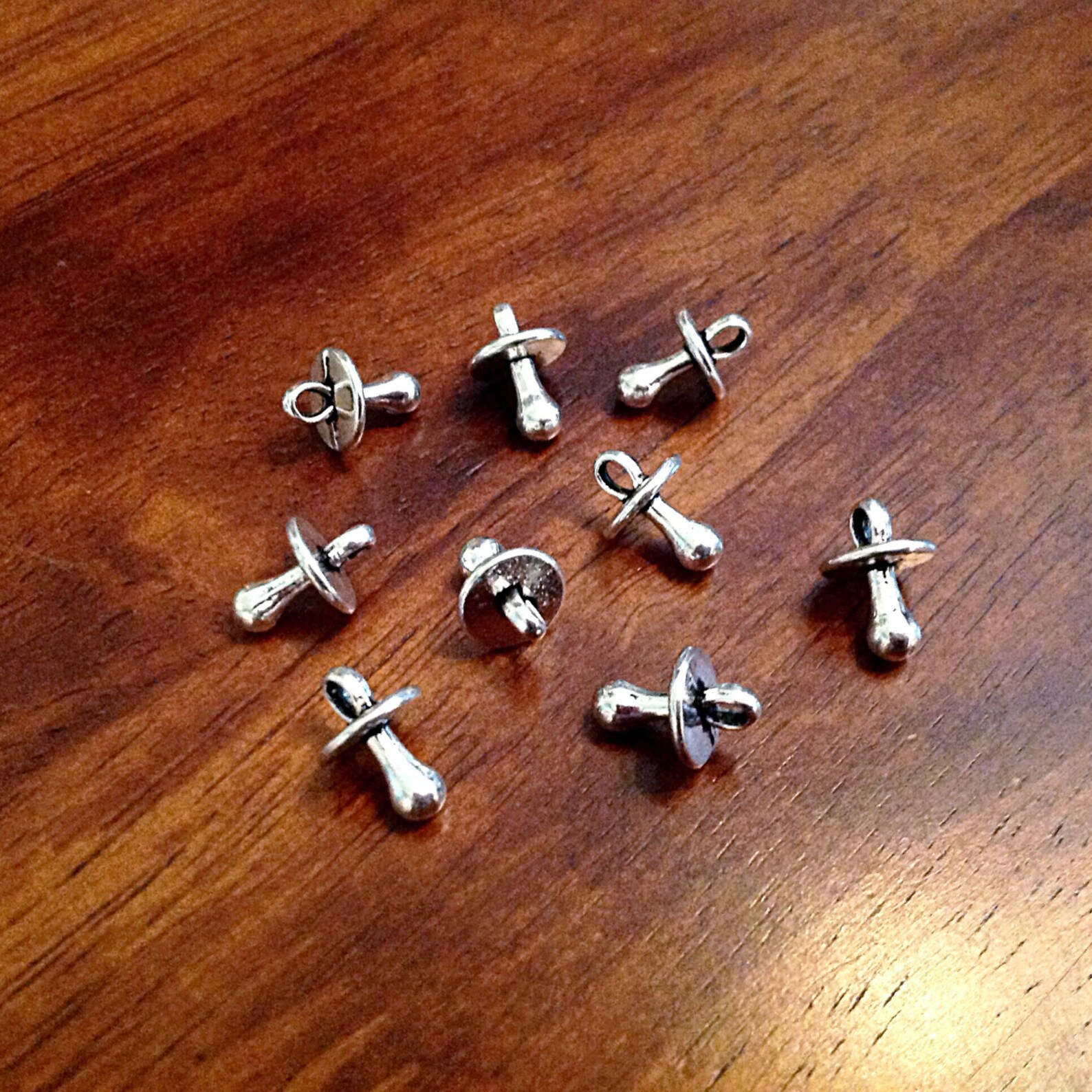 25pcs Pacifier Charms Antique Silver Charms Baby Pacifier - Etsy