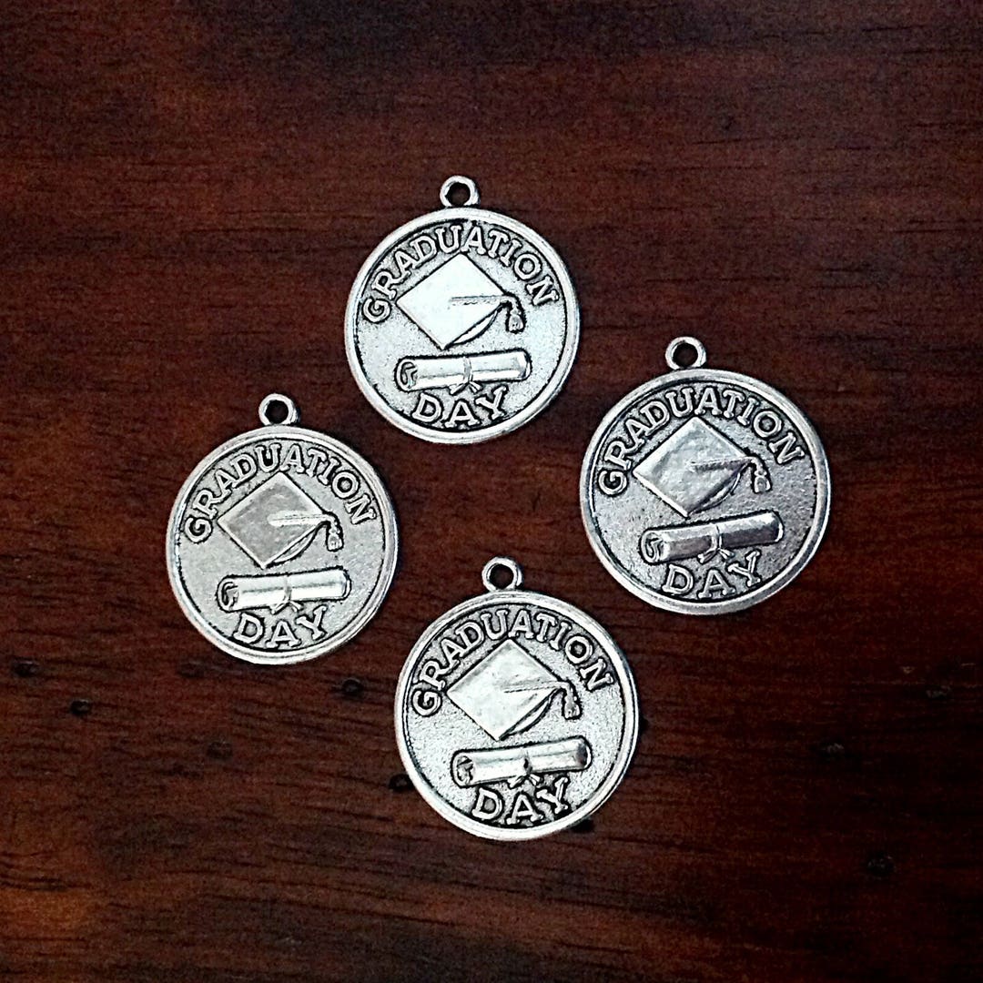 12 Pcs Graduation Day Charms, Diploma Charms, Graduation Charms, Cap ...