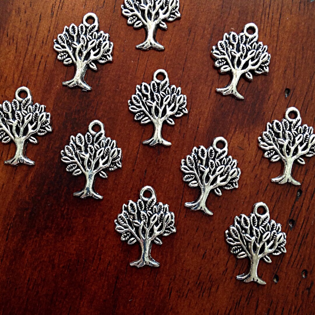 20pcs, Tree Charms, Tree of Life, Antique Silver Charms, Tree of Life ...