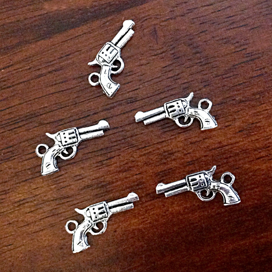 20pcs Pistol Charms Antique Silver Charm 3D Gun Charm Gun | Etsy