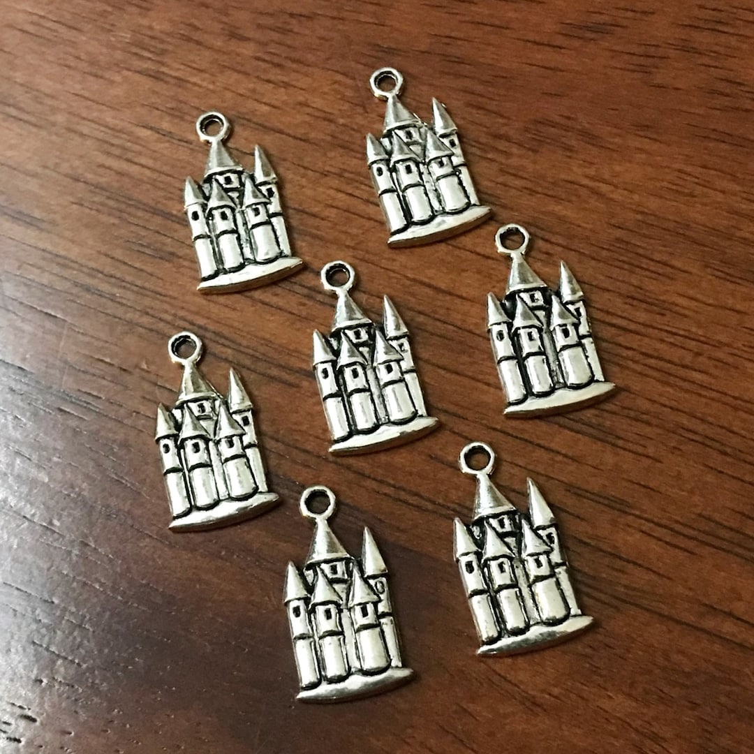 20pcs, Castle Charms, Princess Charms, Antique Silver Castle Charms ...