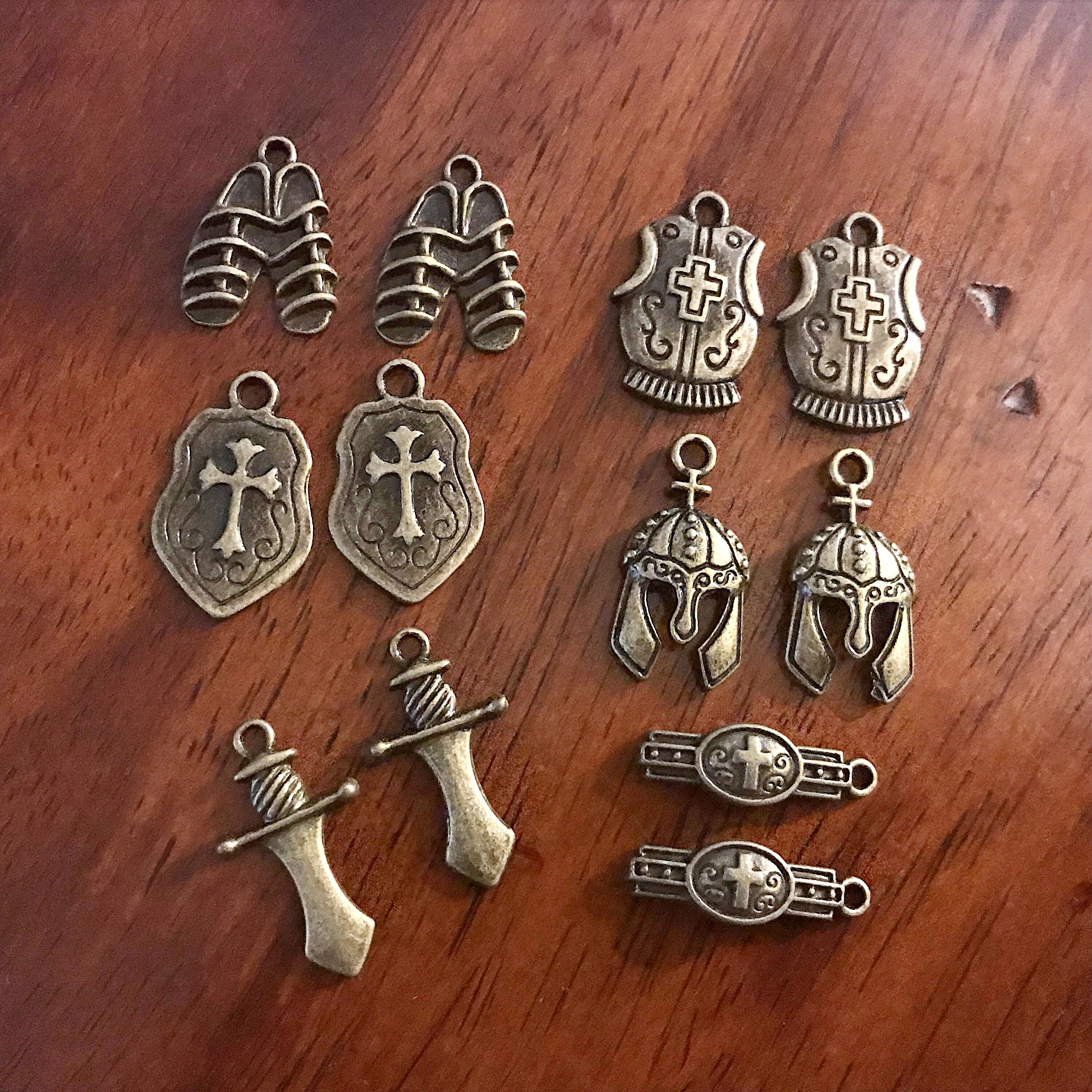 15 Sets Armor of God Charm Sets Full Armor of God Charms 15 - Etsy New ...