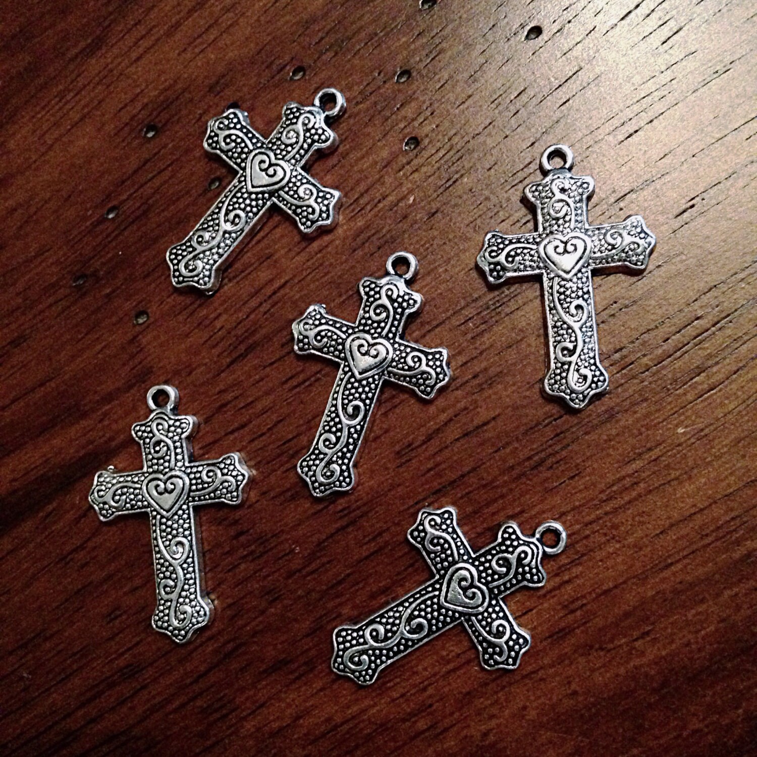 20pcs Cross Charms Antique Silver Charms Silver Cross - Etsy