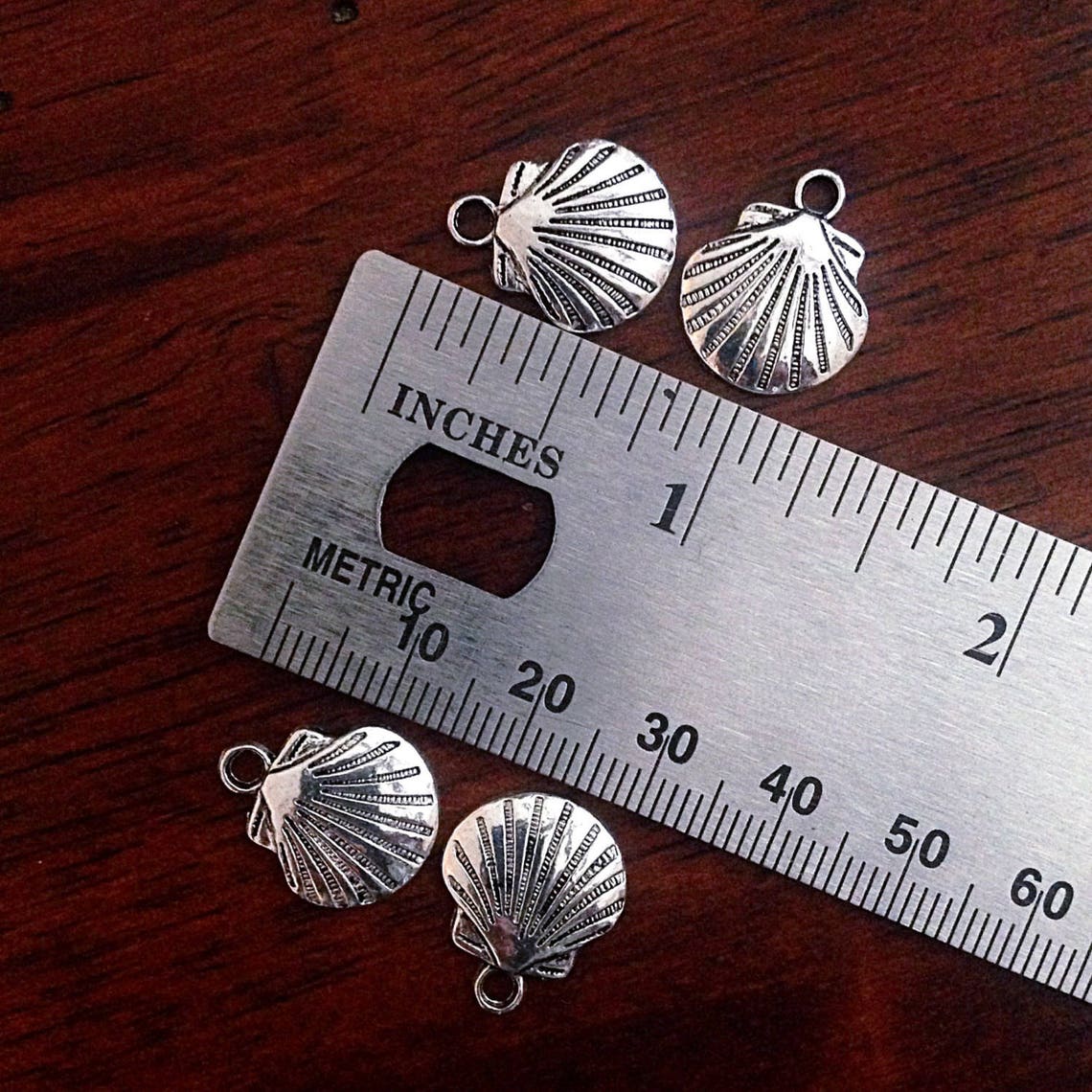 25pcs Sea Shell Charms Antique Silver Charms Sea Shells - Etsy