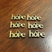 40pcs, Hope Charms, Antique Gold Charms, Gold Hope Charms, Cancer ...