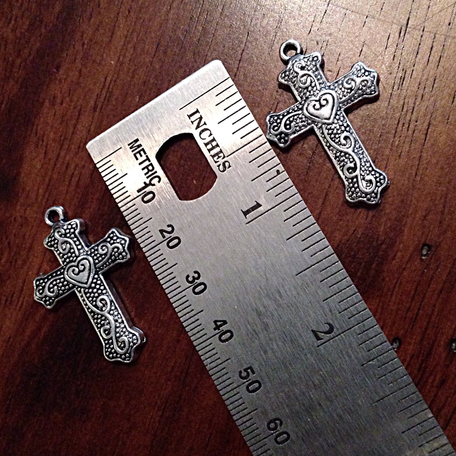 20pcs Cross Charms Antique Silver Charms Silver Cross - Etsy