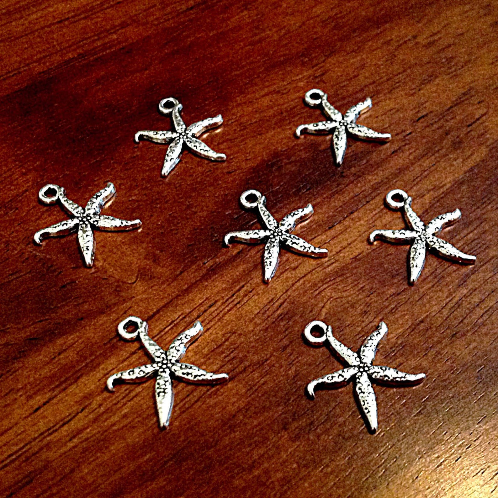 40pcs Starfish Charms Antique Silver Charms Starfish Star | Etsy