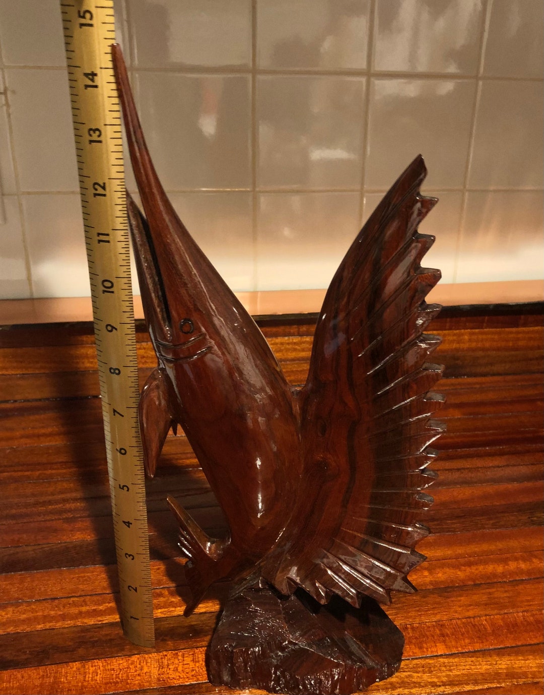 Ironwood Sailfish /swordfish/marlin Statue/free Shipping! #41121323 - Etsy