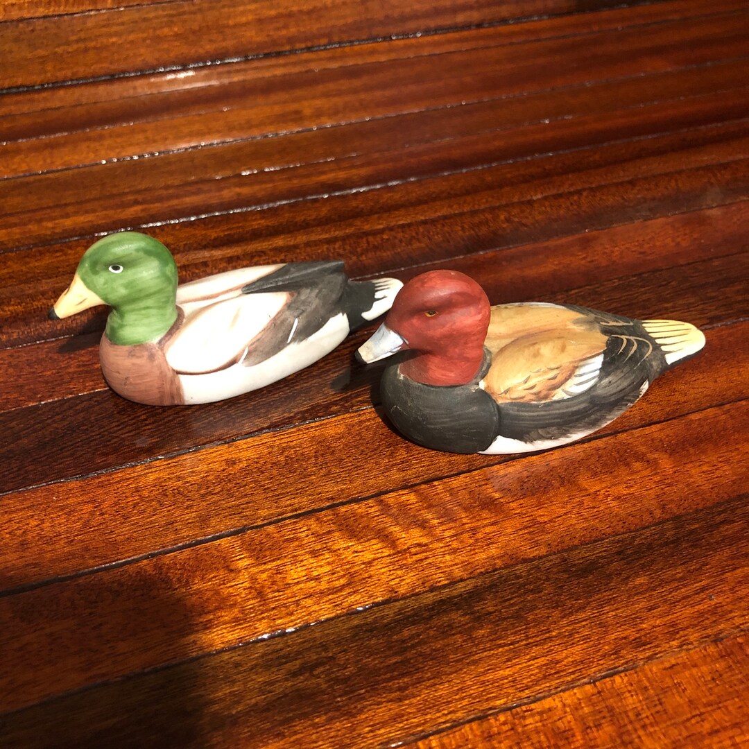 Hand-painted Porcelain Ducks/set of Two Ducks/free Shipping! - Etsy