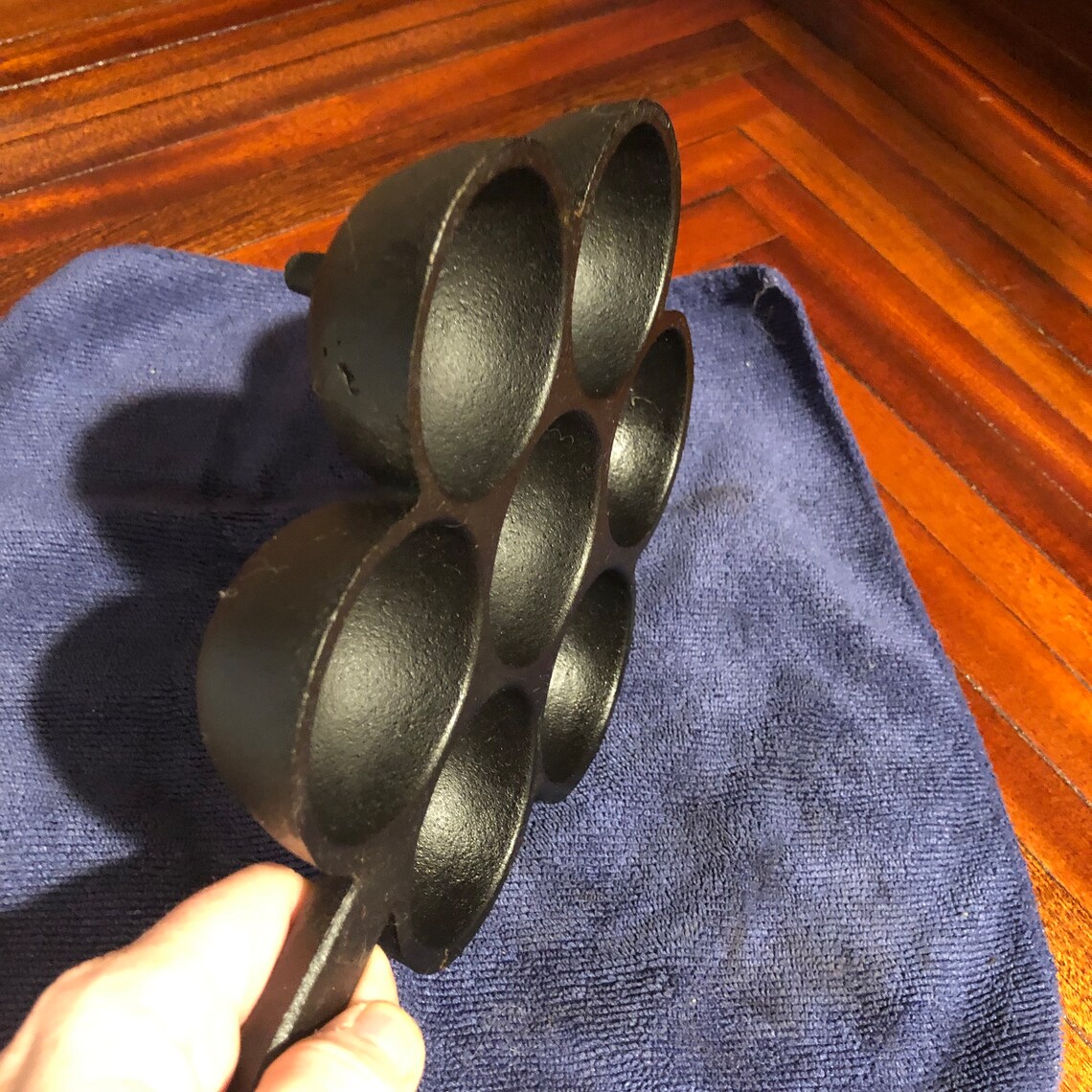 Vintage Cast Iron Aebleskiver Pan/aebleskiver Pan/free - Etsy
