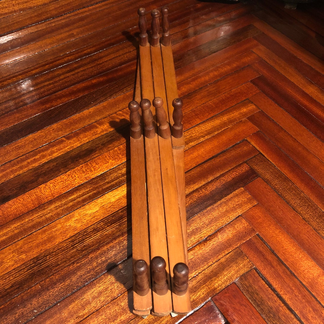 Vintage Wooden Accordion Cup/hat Rack/free Shipping! #32120723 - Etsy