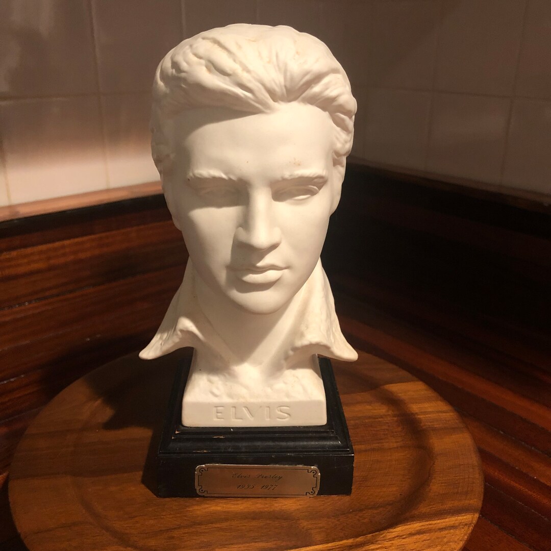 Vintage Elvis Presley Bust/elvis Presley Porcelain Bust by Goebel/free ...