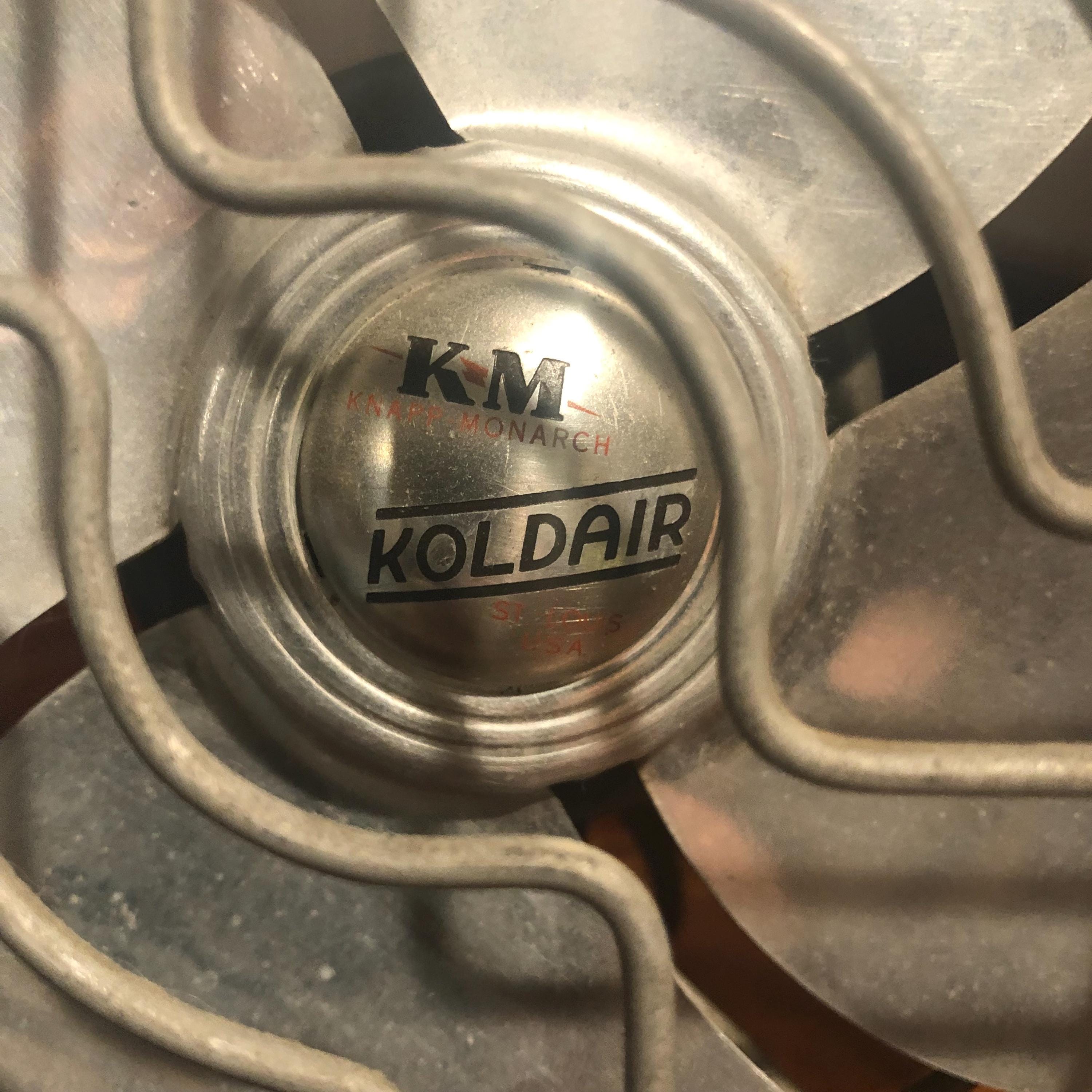 Vintage K&M Koldair/knapp Monarch Fan/art Deco Fan/#62120425/20 - Etsy