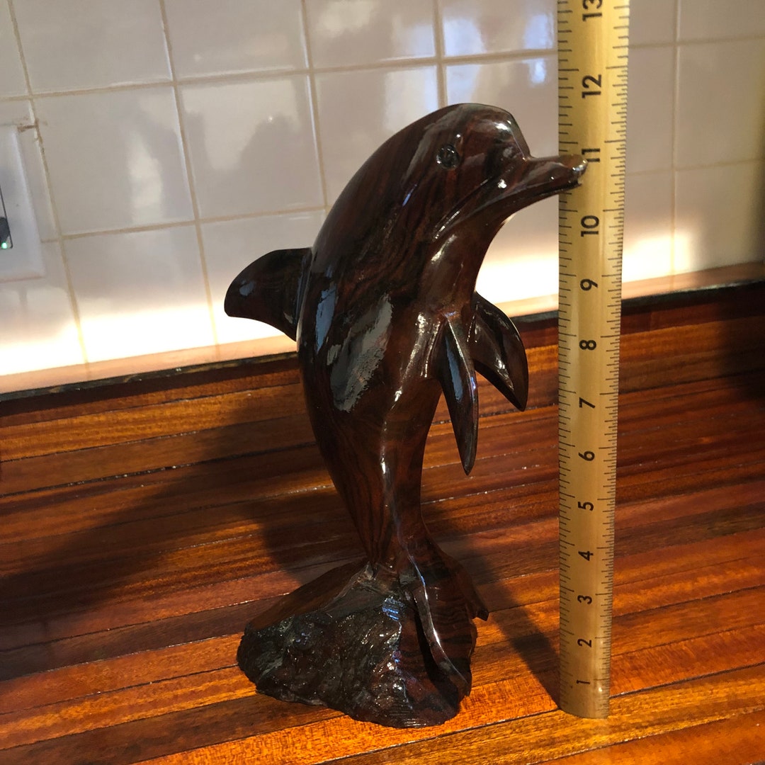 Hand-carved Ironwood Dolphin/dolphin Sculpture/free Shipping! - Etsy