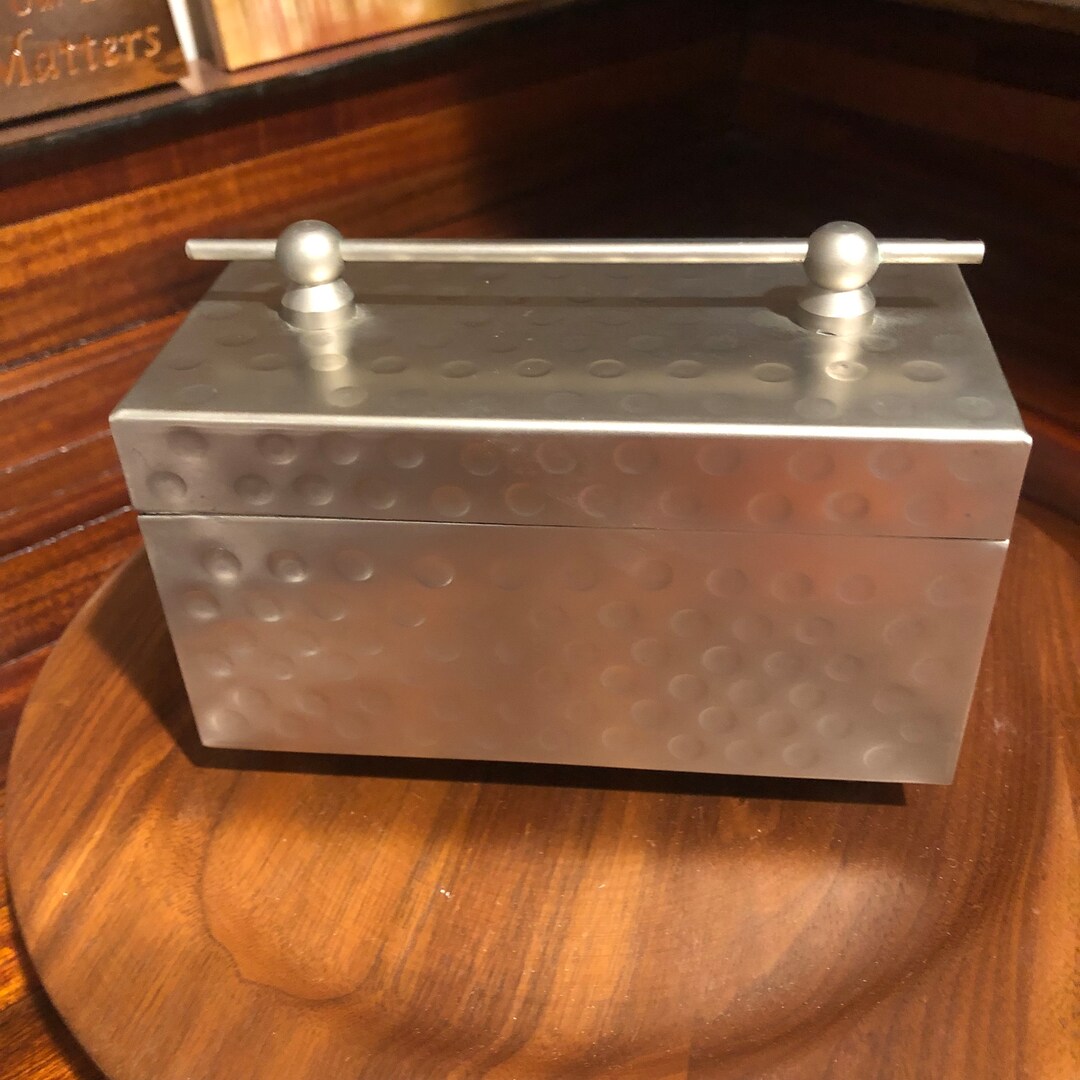 Metal Trinket Box/small Metal Trinket Box/jewelry Box/free Shipping ...