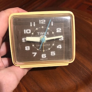 Vintage Timex Bedside Alarm Clock/timex Alarm Clock/free Shipping ...
