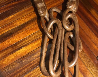 African Wooden Chain - Etsy