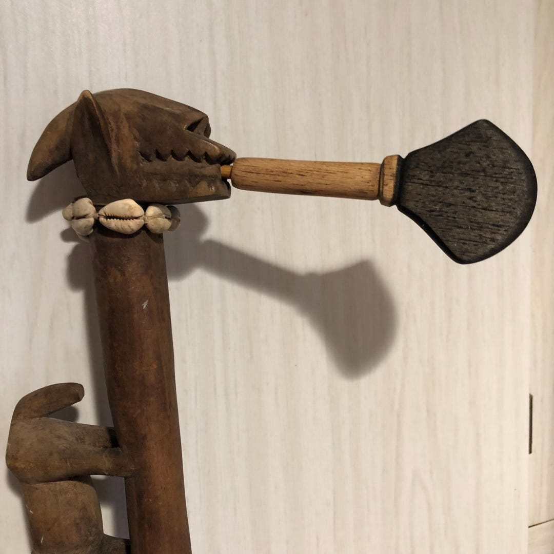 Vintage African Tribal Scepter/african Tribal Ax/hatchet/hammer Handle ...