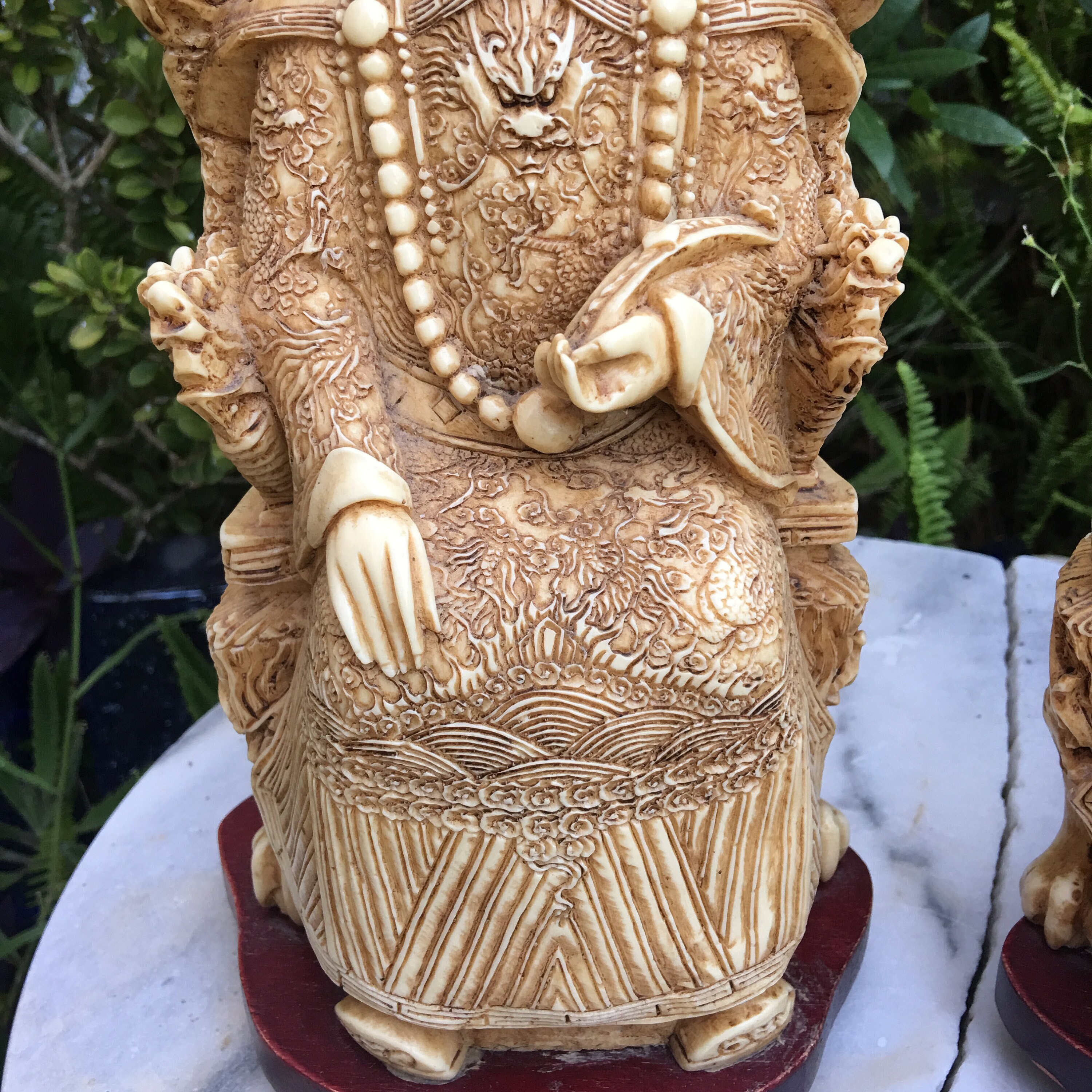 Vintage Resin/faux Ivory Carvings Chinese Emperor and Empress | Etsy