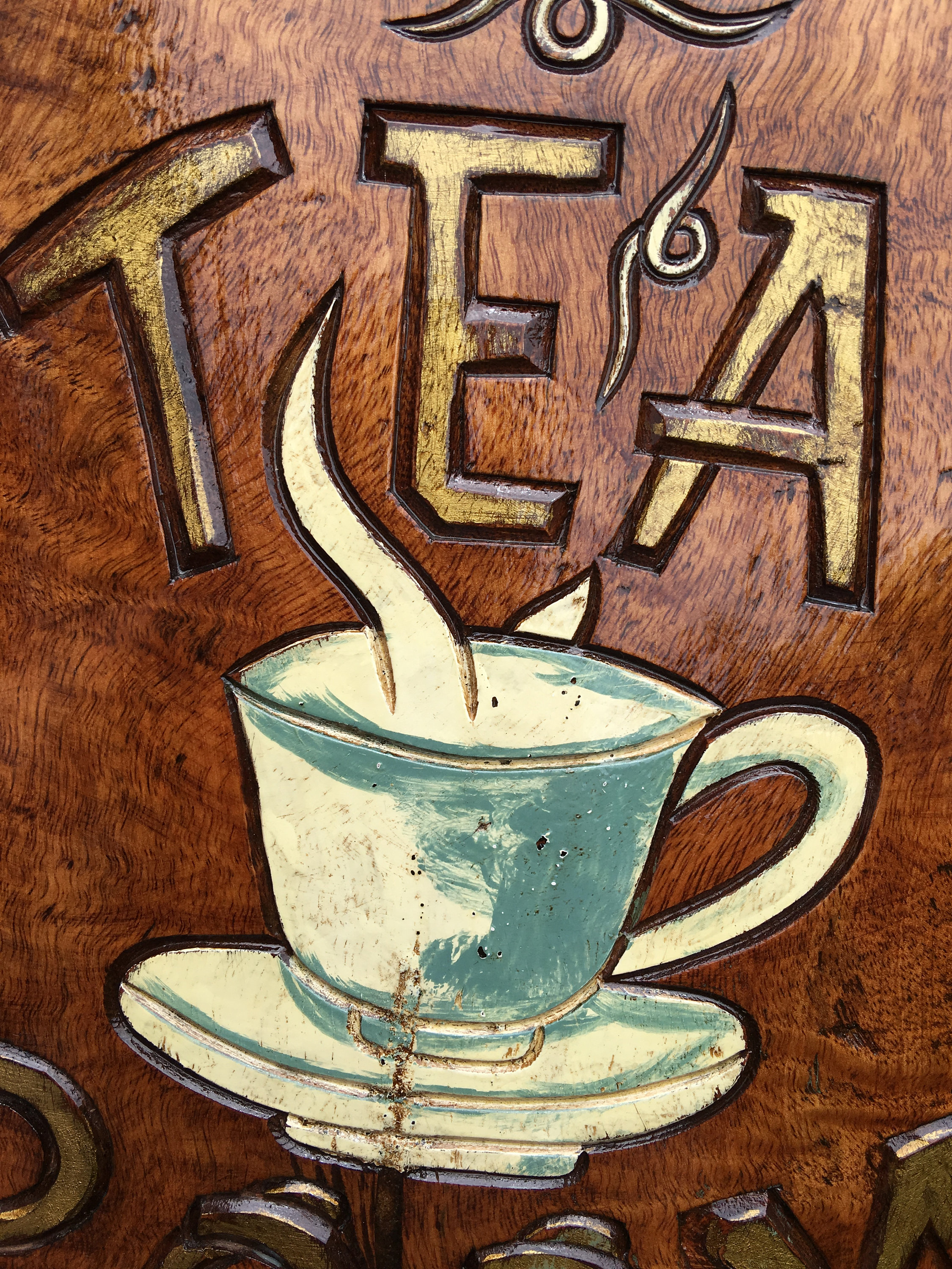 Japanese Hand Carved Kanban Shop Sign/tea Room/cafe/free - Etsy