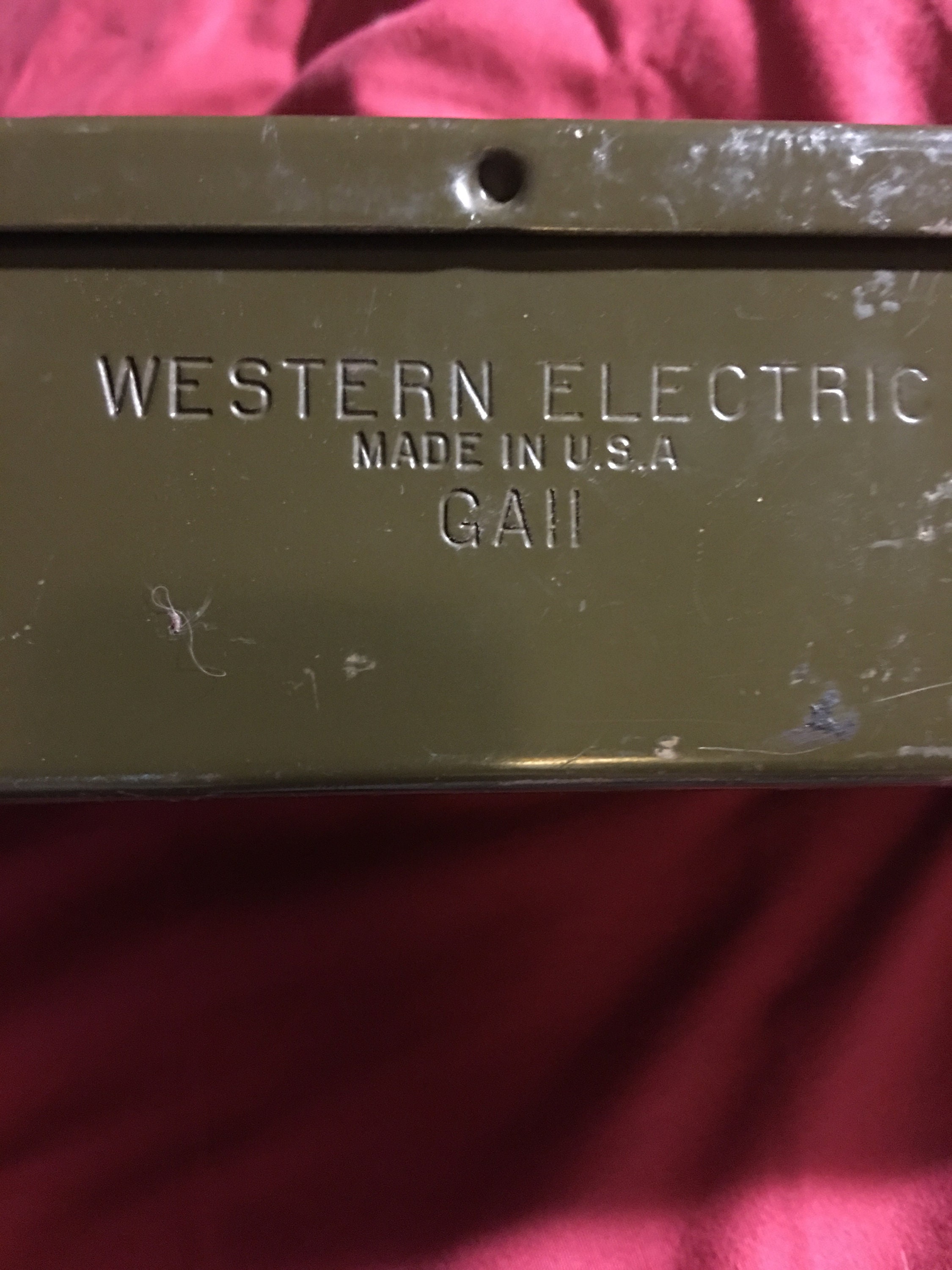 Western Electric GA Ll/circuit/electric/utility/metal Box/free | Etsy