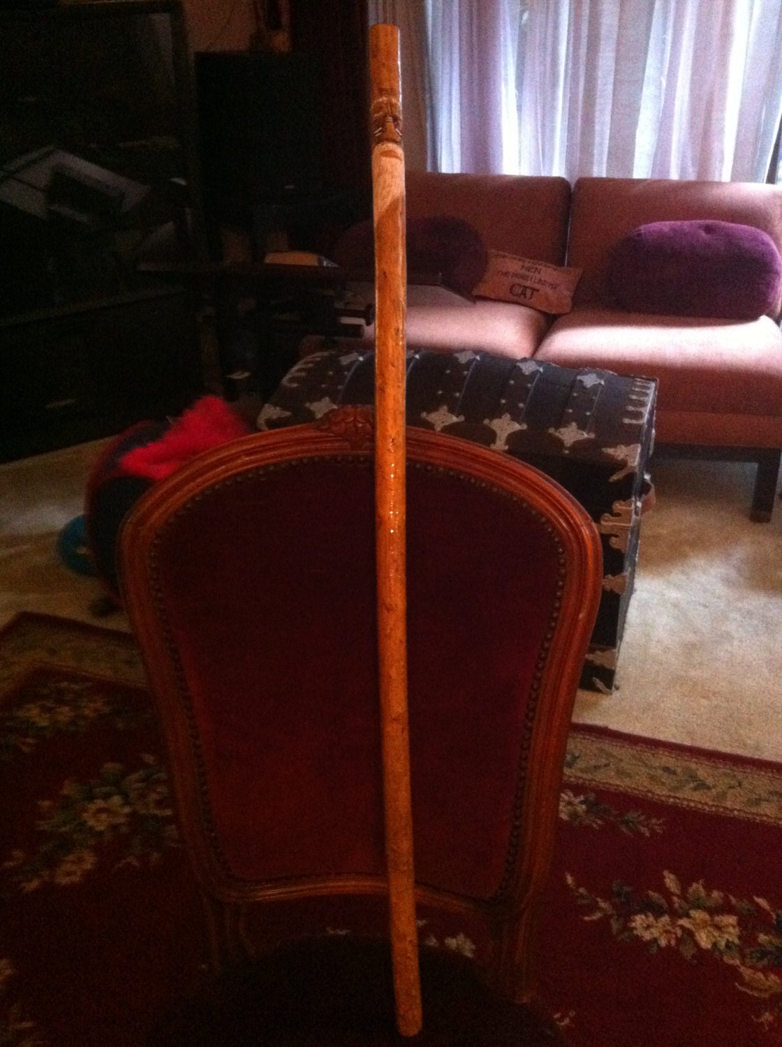 Walking Spirit Stick, Cane, Hand-carved - Etsy