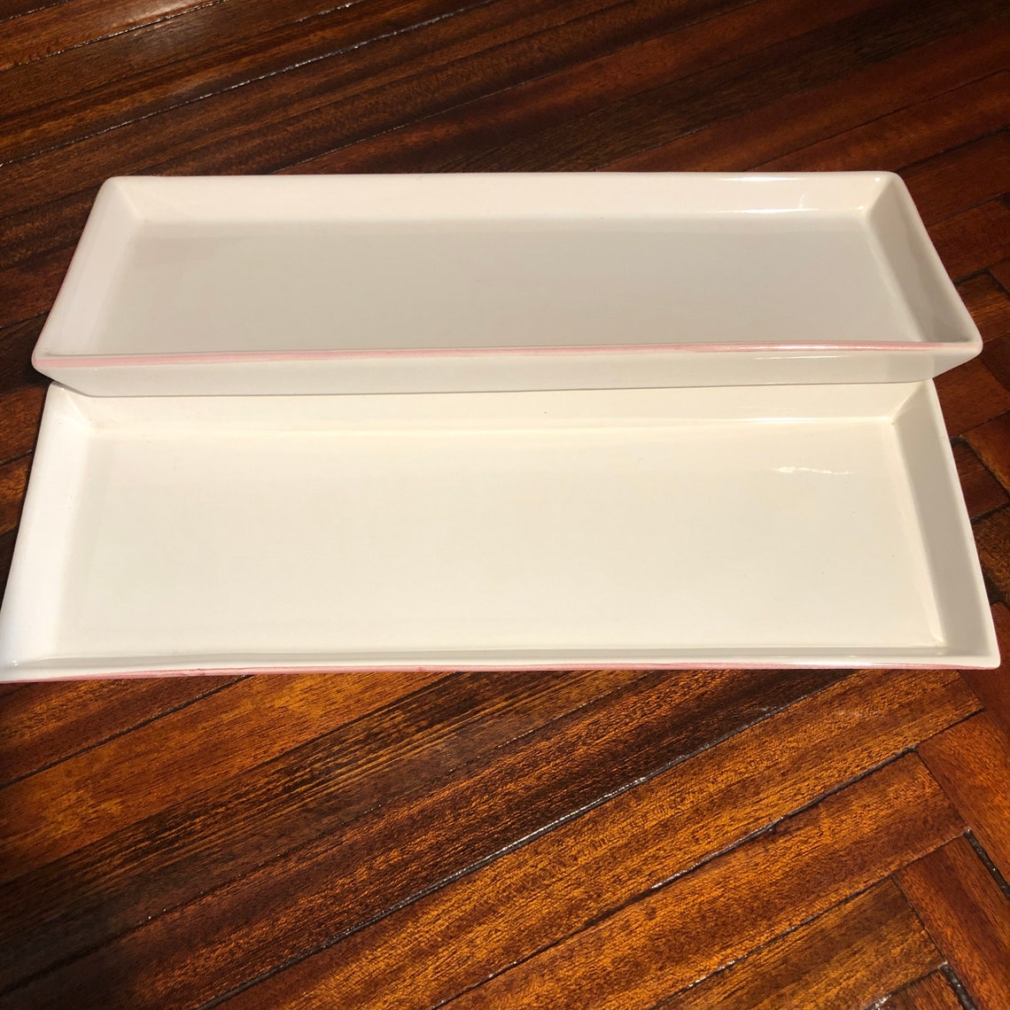 Pair of Vintage Neuwirth Ceramic Condiment Trays (2) Made in Portugal ...