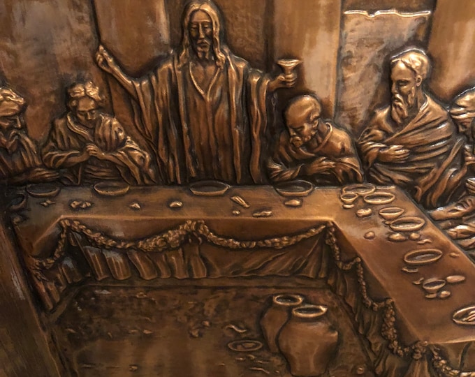 Vintage Heavy Religious - Jesus Copper Wall Hanging - Etsy