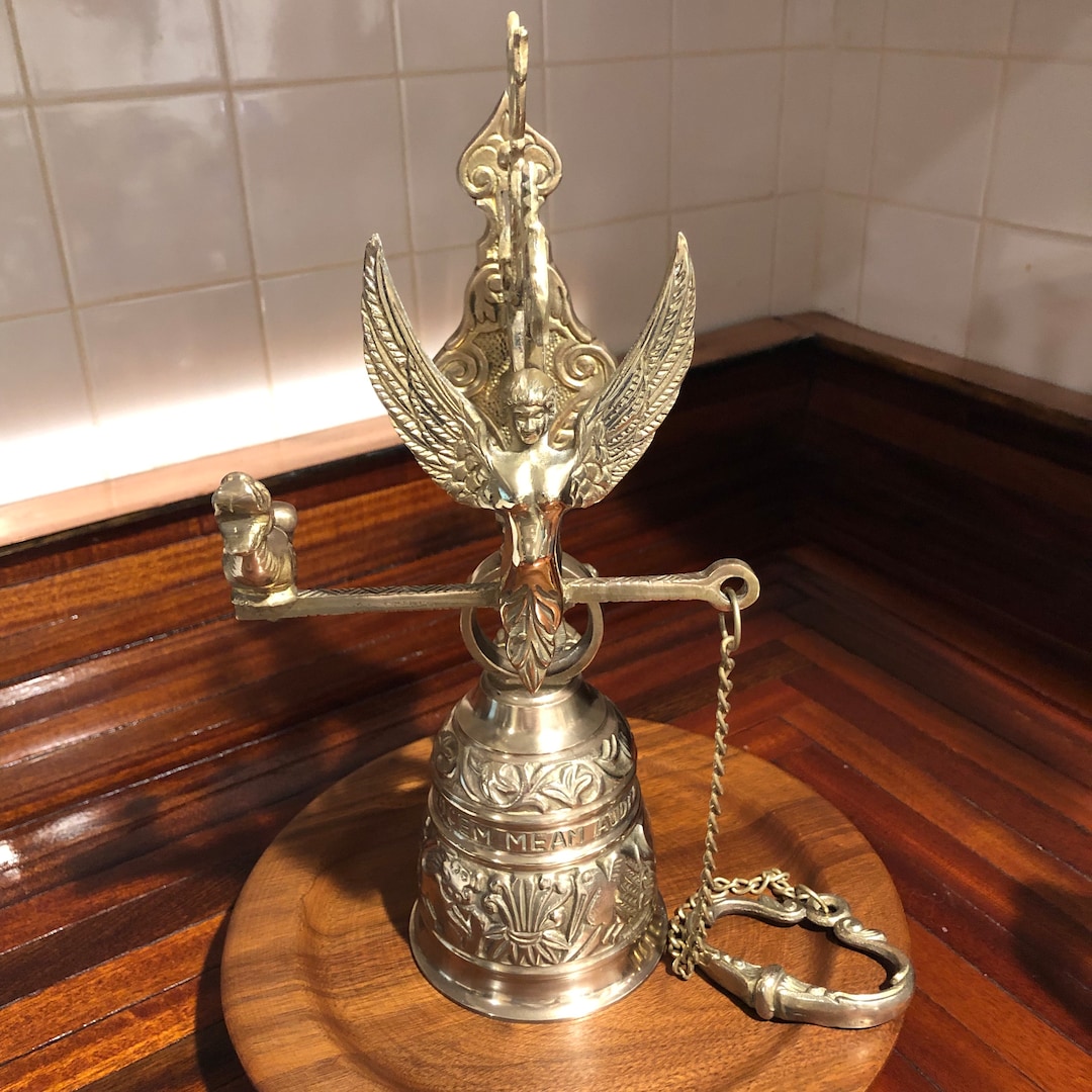 Solid Brass/catholic Monastery Bell/vocem-meam-audi Qui-me-tangit/free ...