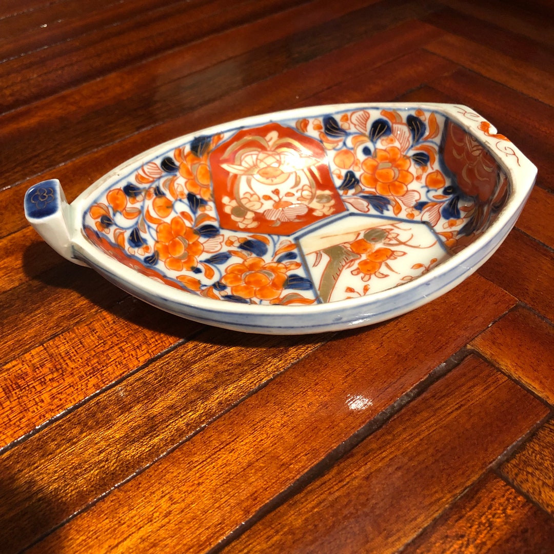 Vintage Imari Boat Dish/imari Porcelain Boat Dish/free Shipping! #1 - Etsy
