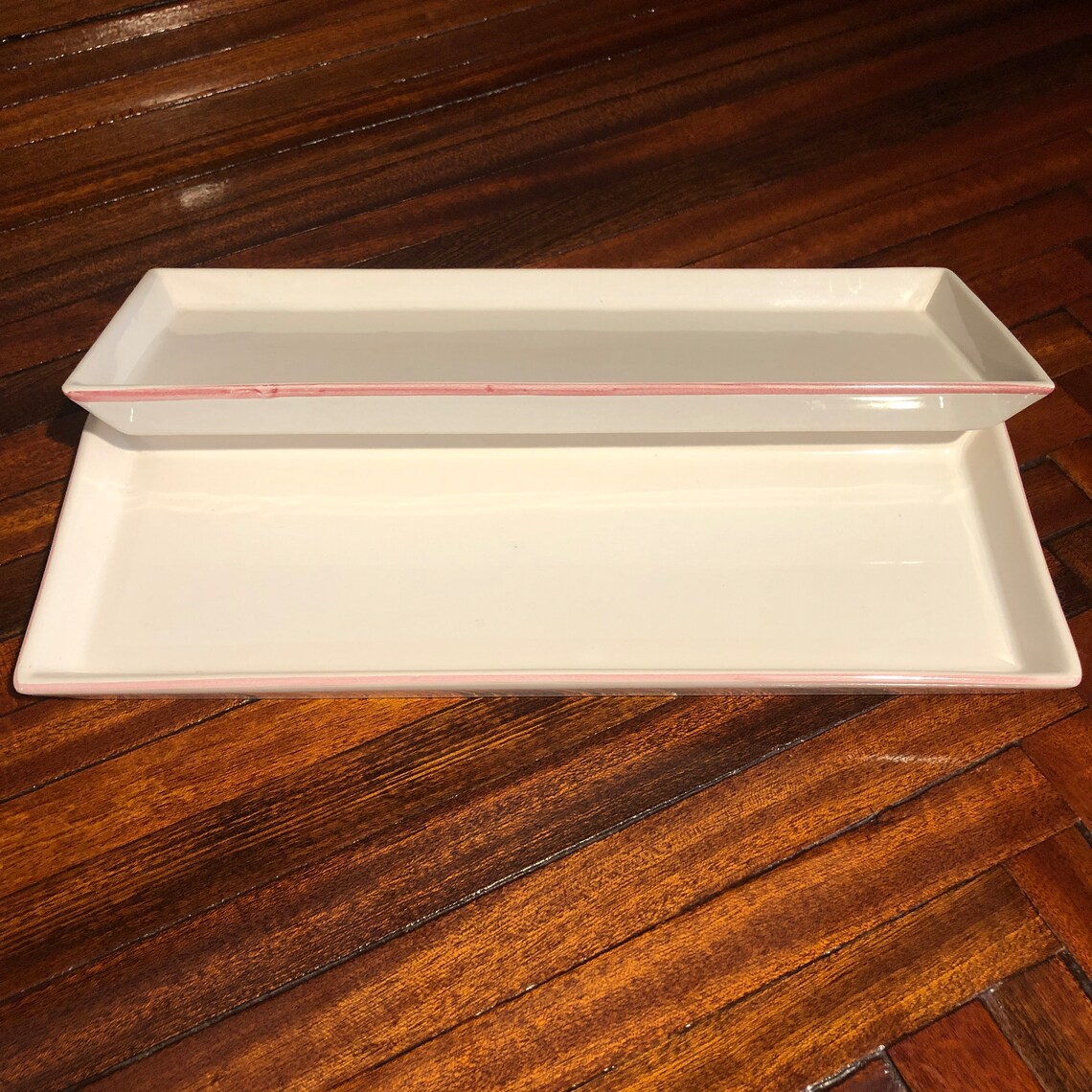 Pair of Vintage Neuwirth Ceramic Condiment Trays (2) Made in Portugal ...