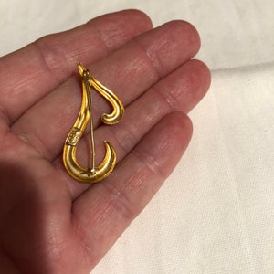 Vintage Focar 18K Gold Cursive Letter J Pin/free Shipping 54122123 - Etsy