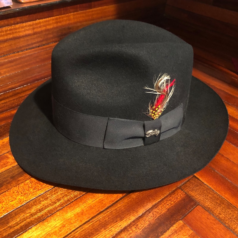 Black Fedora Hat - Etsy