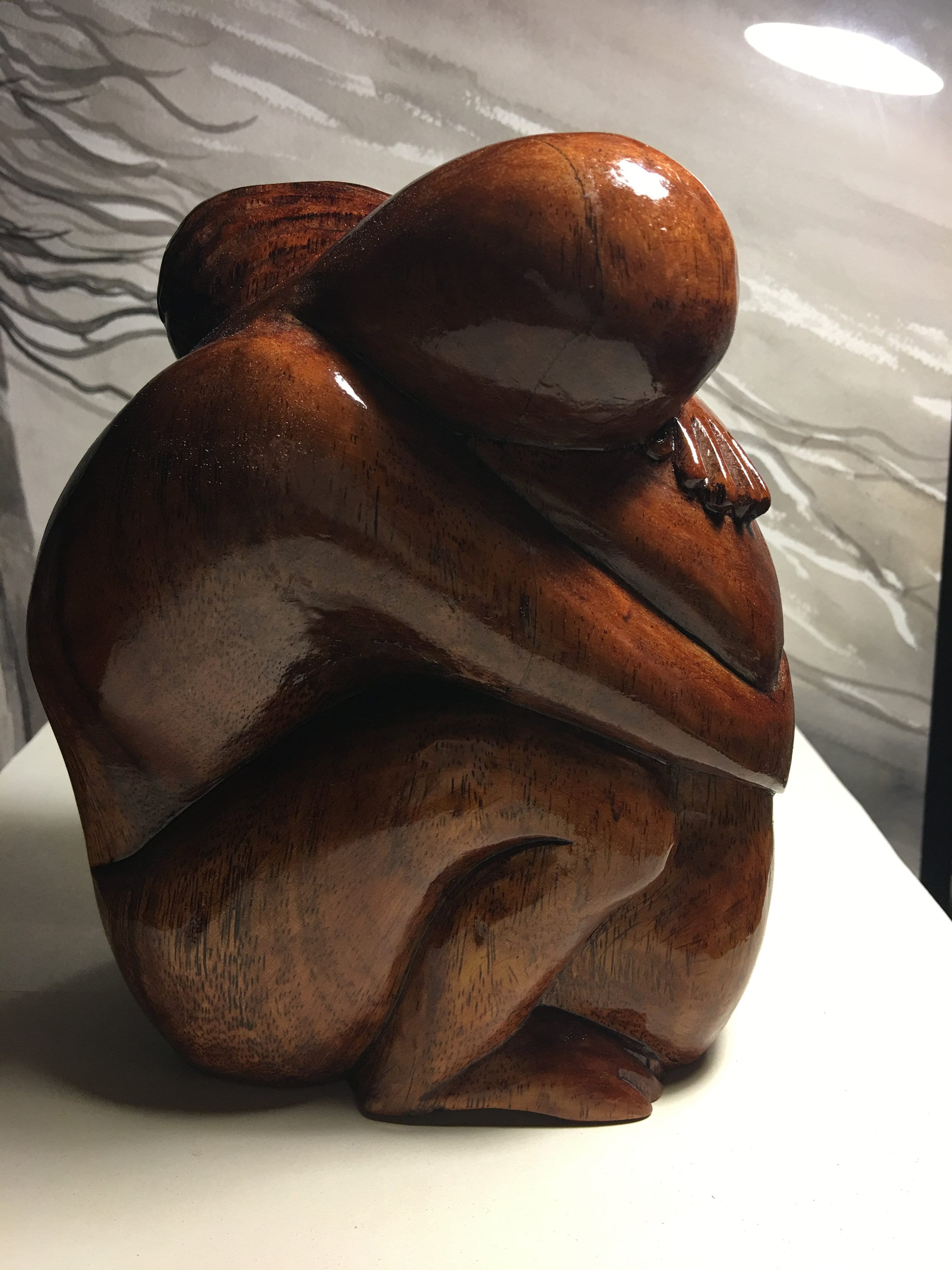 Hand Carved Acacia Wood Statue/the Embrace/free Shipping! - Etsy
