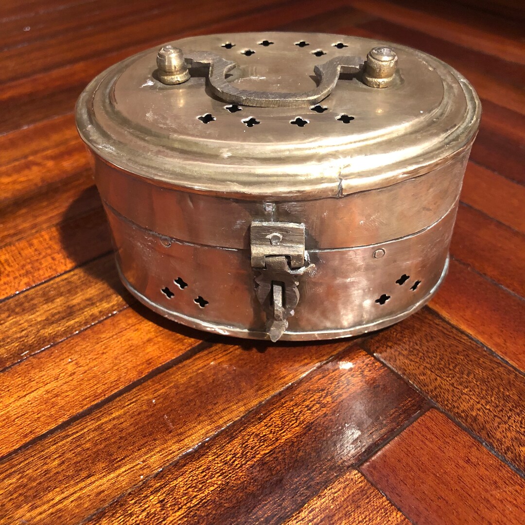 Vintage Solid Brass Cricket/incense Box/free Shipping! - Etsy