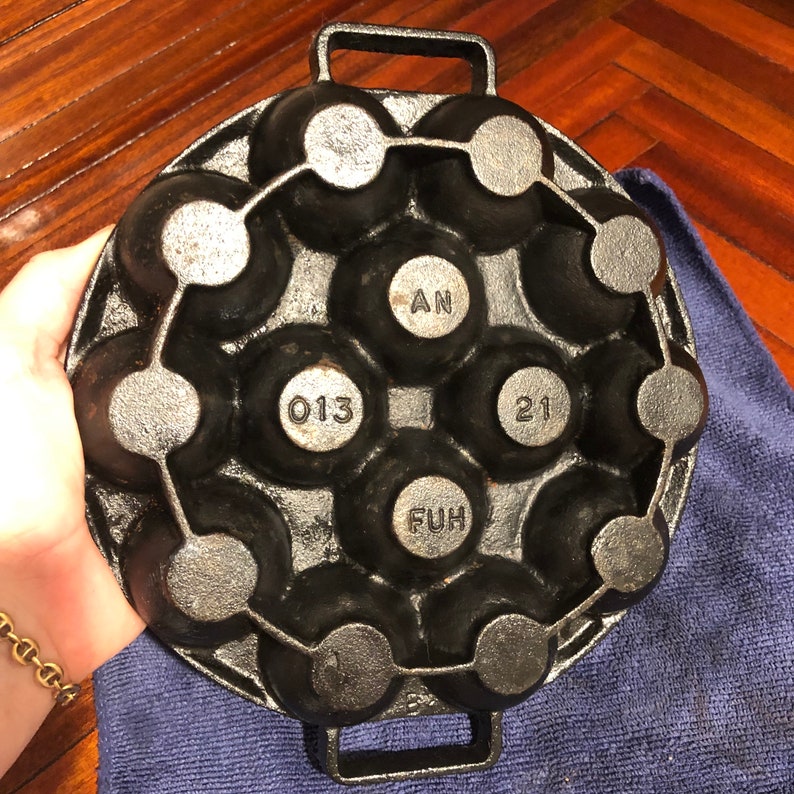 Wrought Iron Takuyaki Pan/cast Iron Taku Yaki Pan/free - Etsy