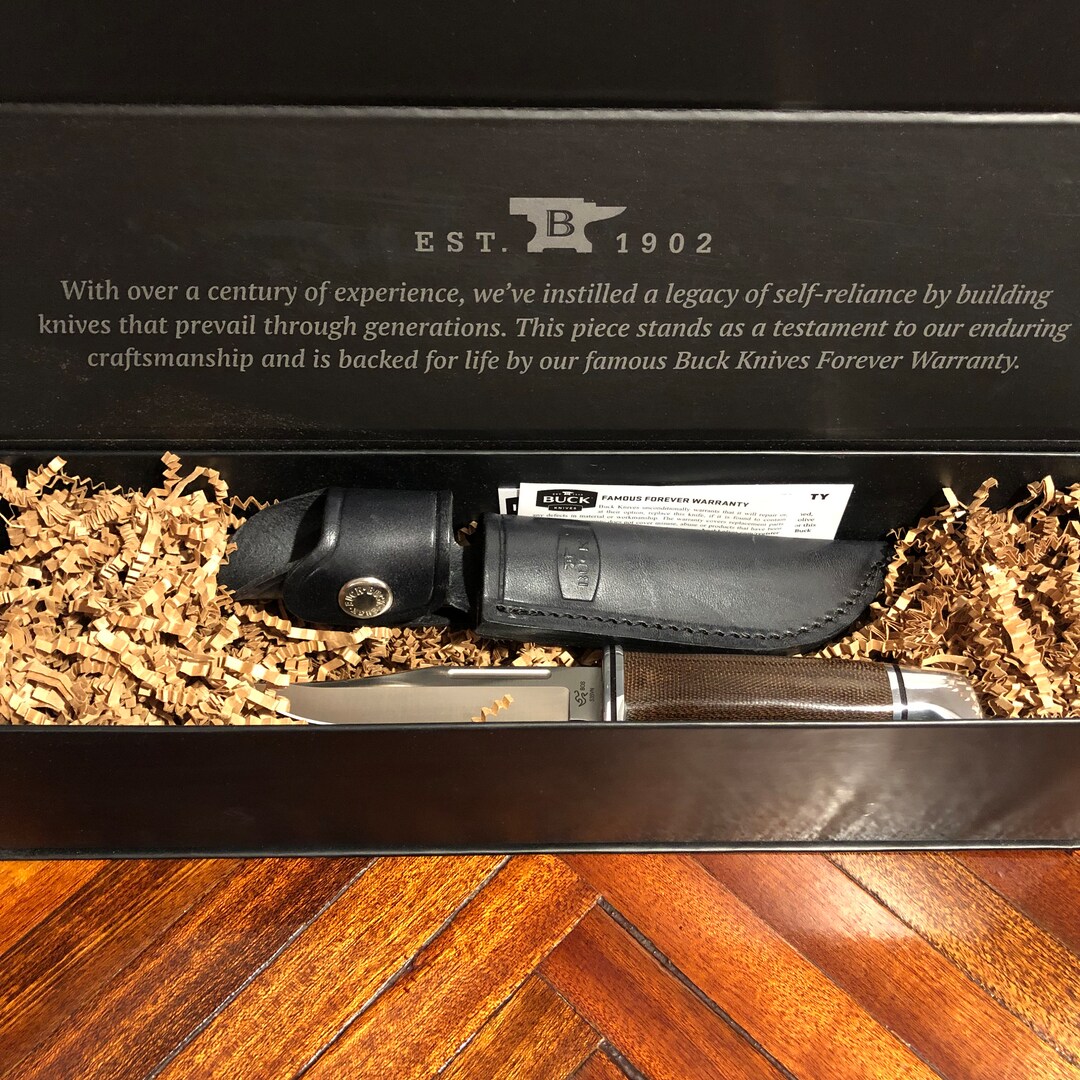 NIB Buck Knife 117 Buck of the Month March 2022 Brahma/limited Edition ...