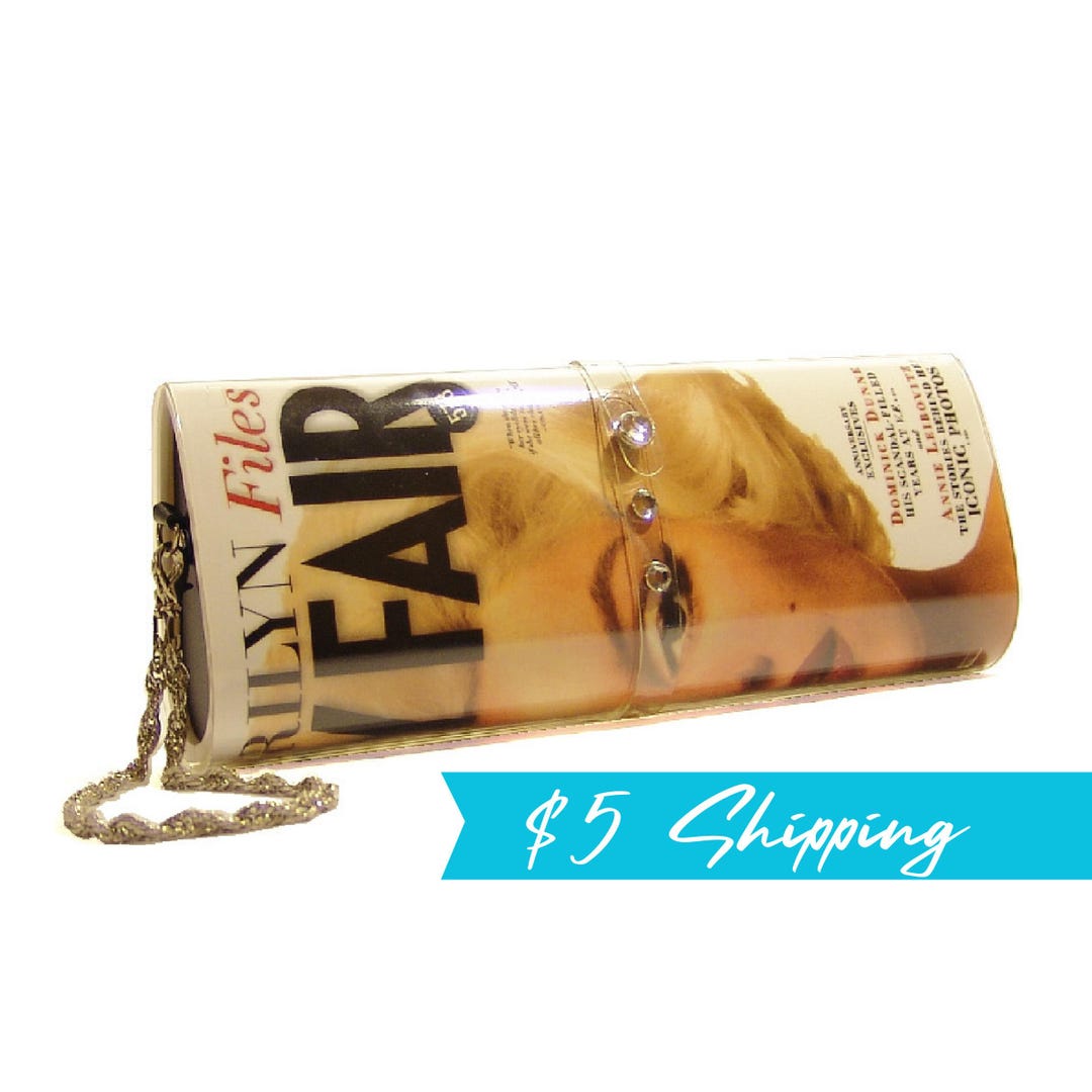 MARILYN MONROE, Magazine Clutch Purse, Changeable Cover Purse, Photo ...