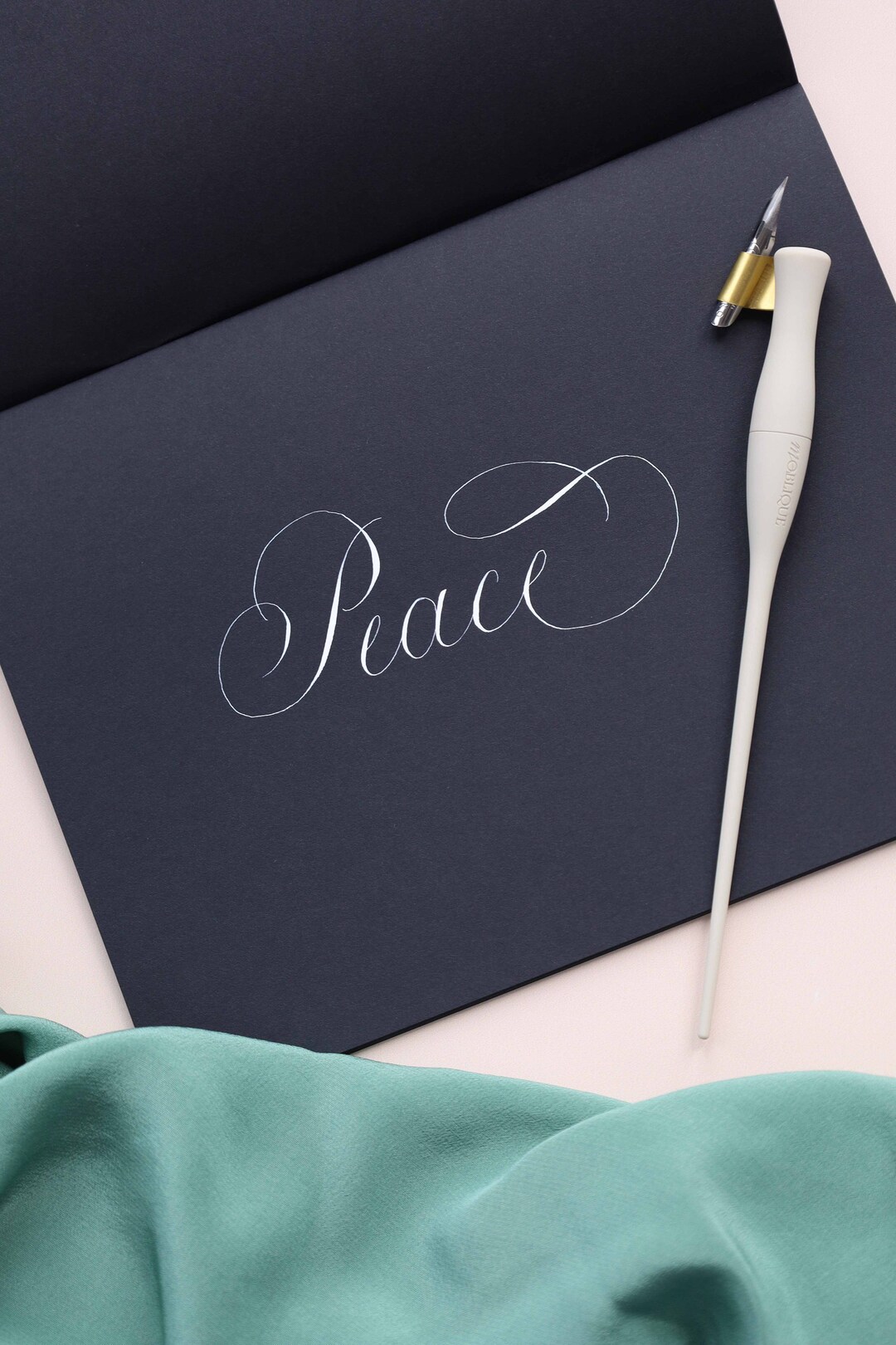 Black A5 Calligraphy Paper Pad, Smooth Modern Paper - Etsy
