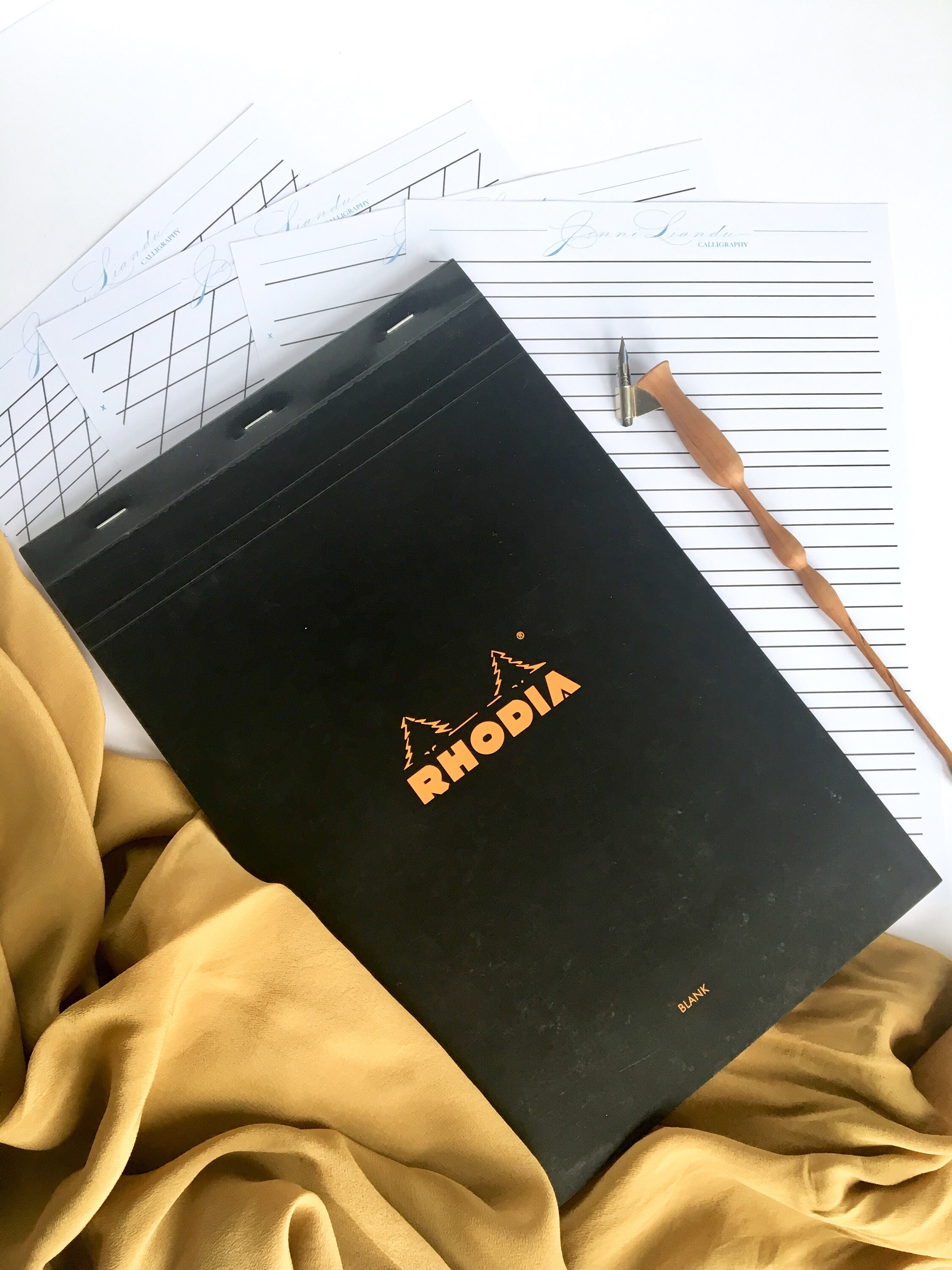 A4 Rhodia Calligraphy Paper Pad Modern Calligraphy Paper - Etsy UK