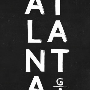Atlanta Printable Art, Atlanta Art, Atlanta Poster, Georgia, Art Print ...