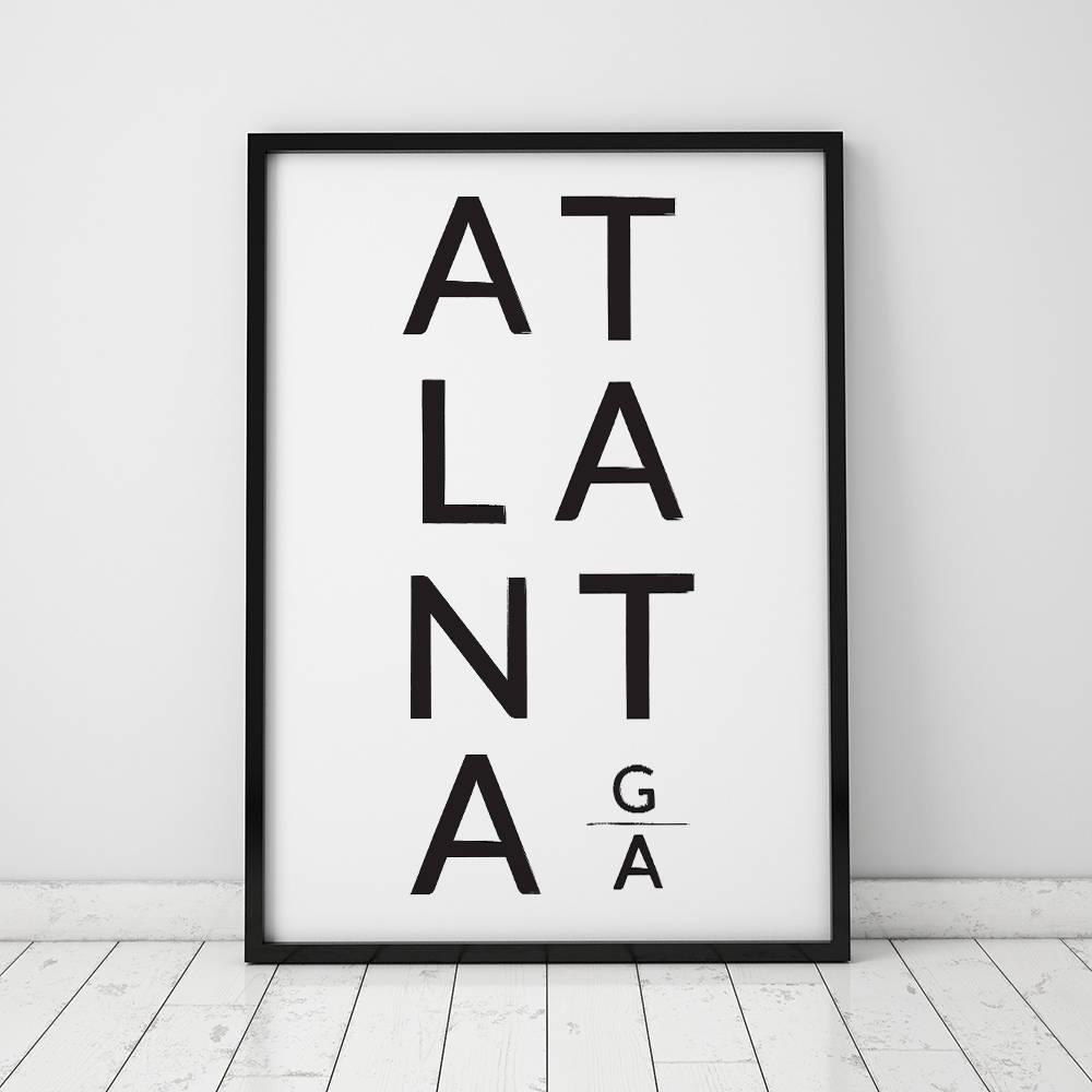 Atlanta Georgia Printable Art, Atlanta Poster, Georgia Art, Art Print ...