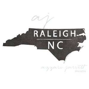 Raleigh Printable Art, North Carolina Printable Art, North Carolina Art ...