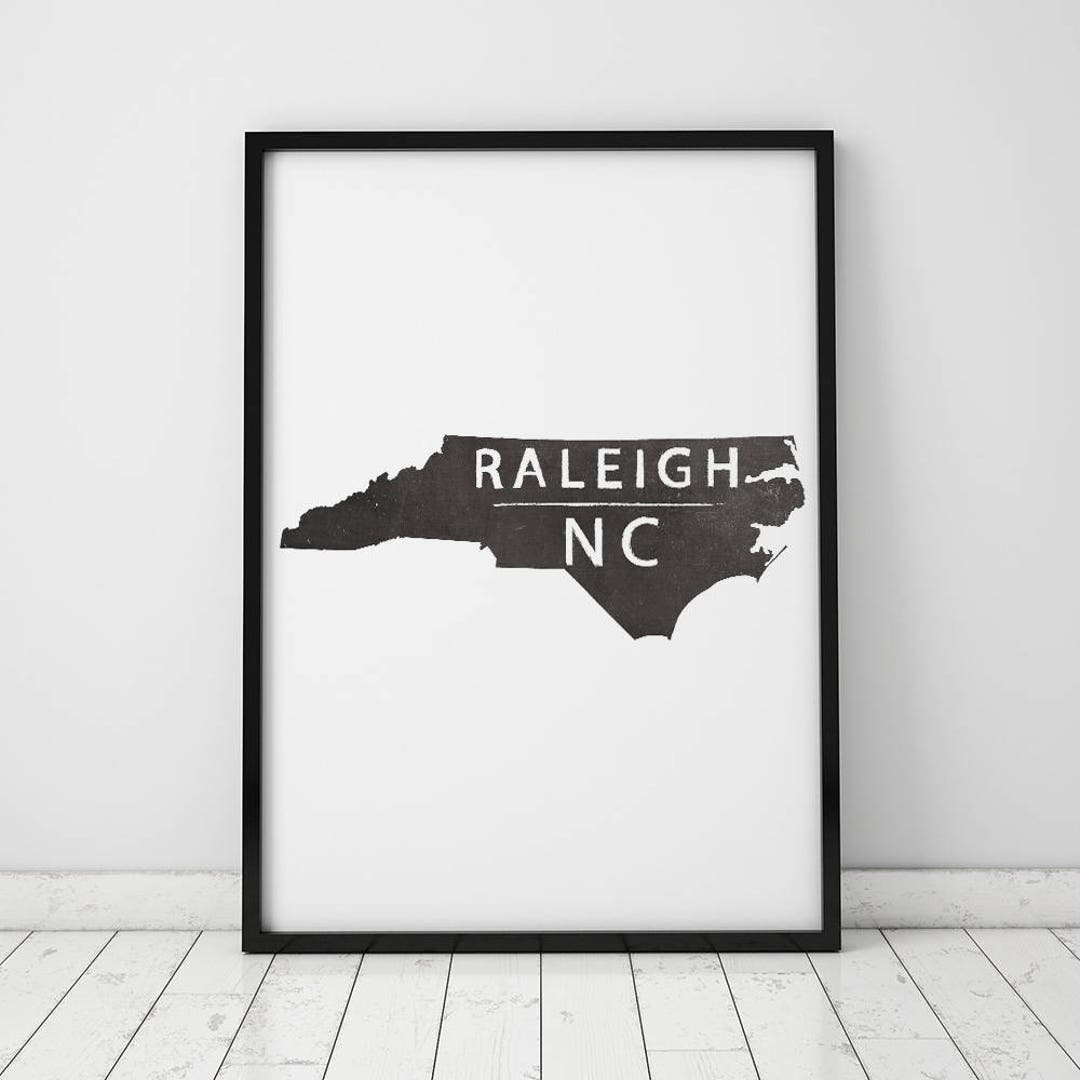 Raleigh Printable Art, North Carolina Printable Art, North Carolina Art ...