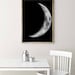 Quarter Moon Printable, INSTANT DOWNLOAD, Moon Printable, Black ...